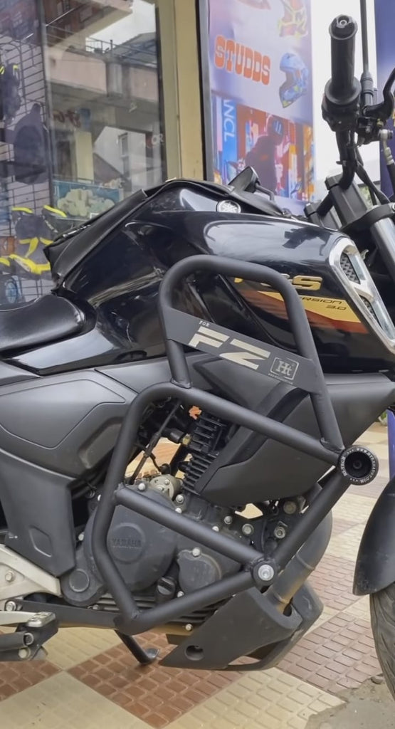 FZ V3&V4 STRUCTURE CRASH GUARD WITH METAL SLIDERS – SB 590 – Lk Bikers ...