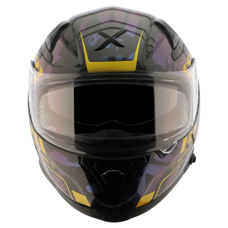 APEX CARBON SMALL CHECKS GLOSS CARBON HELMET – Lk Bikers House