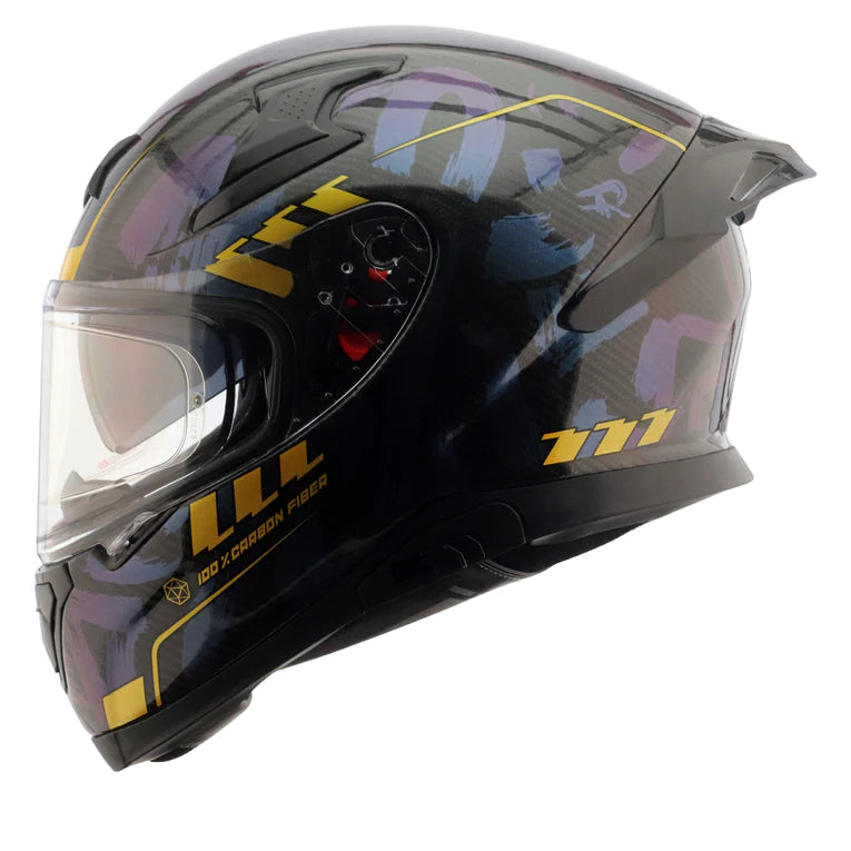 APEX CARBON SMALL CHECKS GLOSS CARBON HELMET – Lk Bikers House