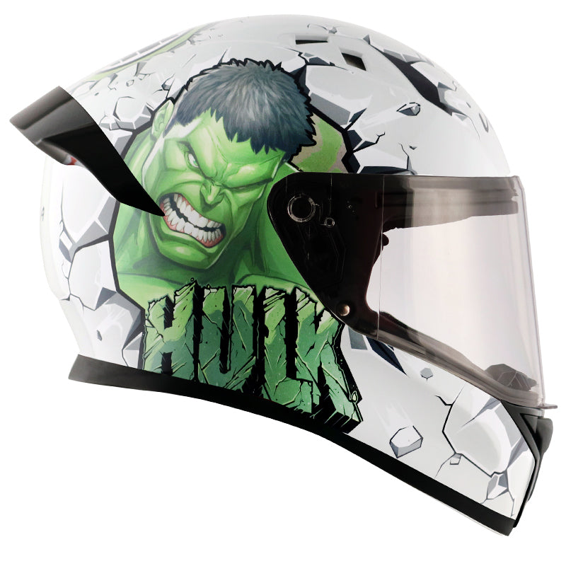 Bolt Marvel Hulk Edition White Green Helmet – Lk Bikers House