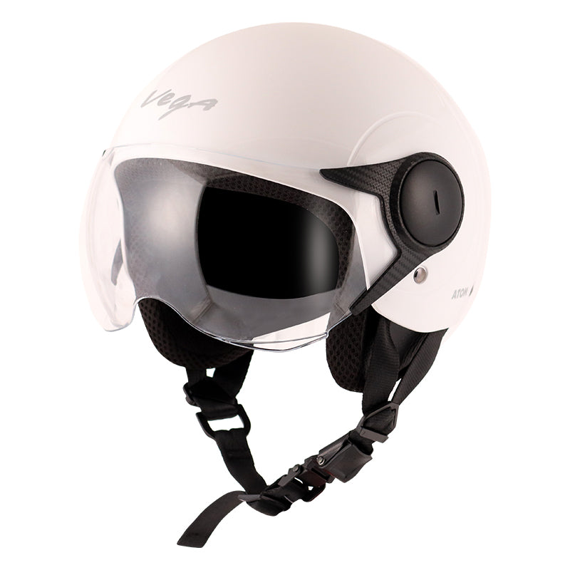 Atom White Helmet – Lk Bikers House